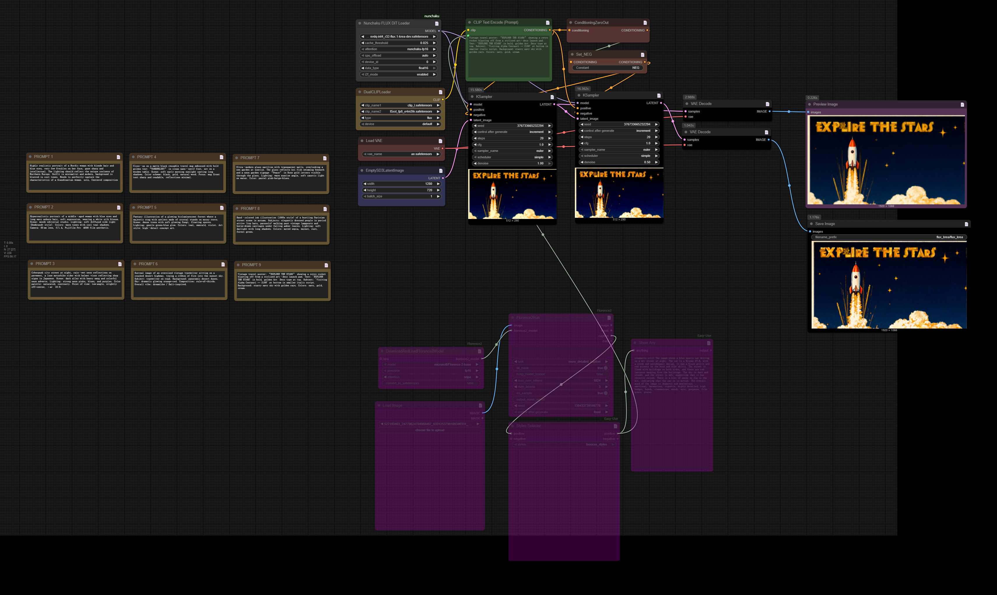 Nunchaku flux.1 krea dev txt2img | ComfyUI Workflow