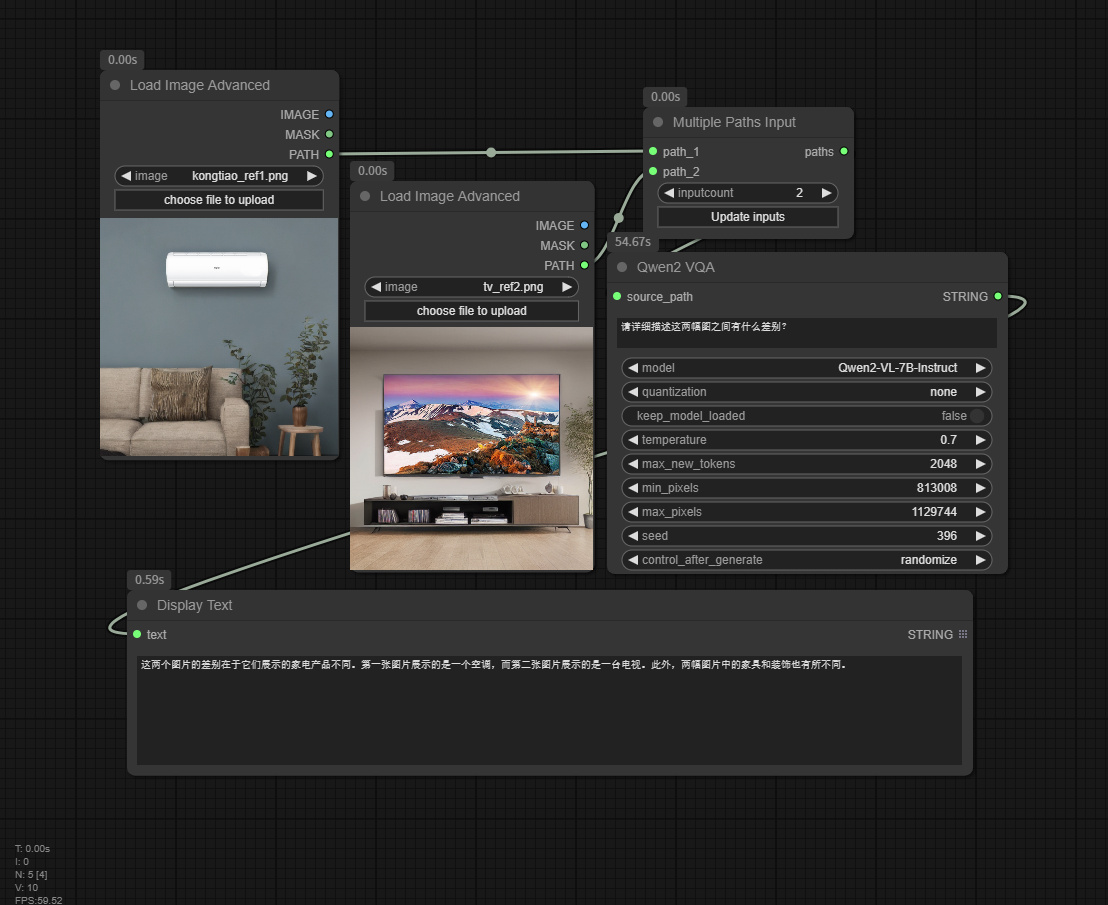 Qwen2-vl,Chat_with_multiple_images | ComfyUI Workflow