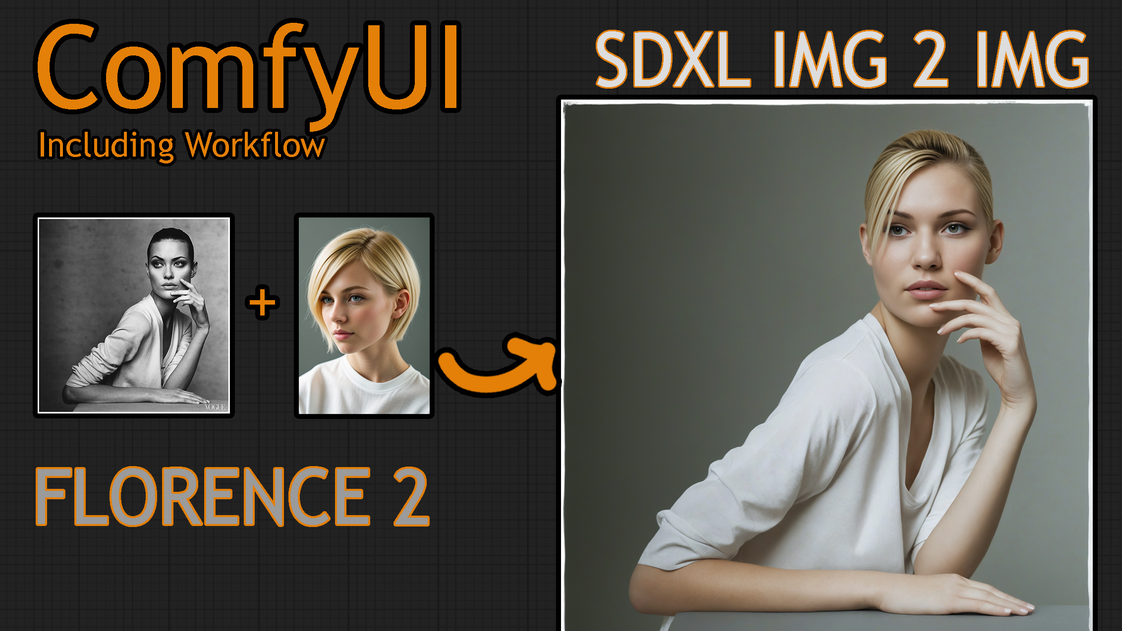 SDXL image to image florence2 | ComfyUI Workflow